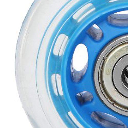 Mosichi 62mm Skate Wheels, Transparent Silent Mute Caster Wheel Luggage Cart Trolley Skate Accessory Blue
