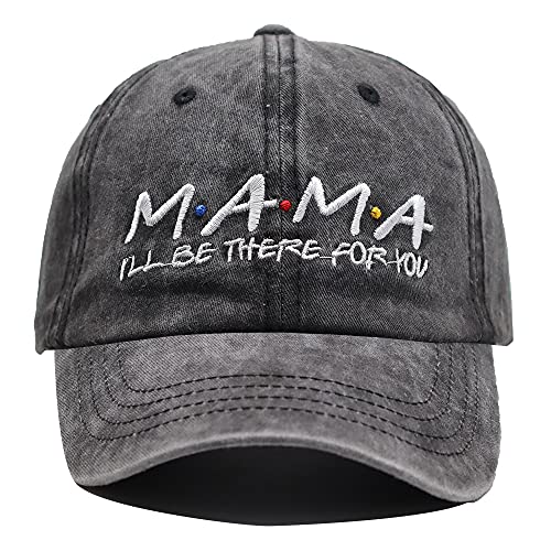 Mama Baseball Caps for Women, Embroidery Adjustable Vintage Washed Cotton Funny Mom Gift Hats