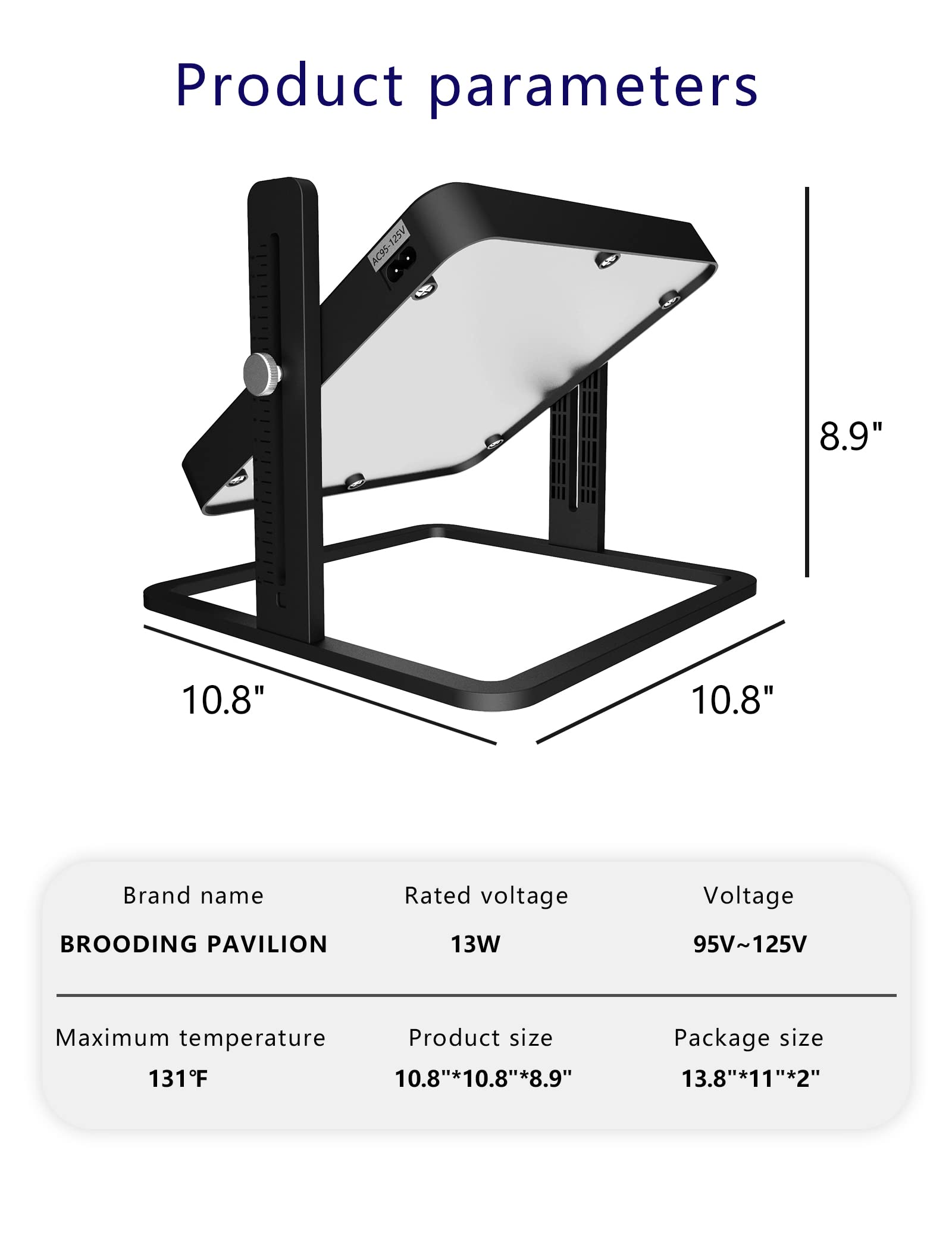 TRIOCOTTAGE Chick Brooder Heating Plate Chicken Coop Heater for Chicks Or Ducklings Warms Up to 15 Chicks