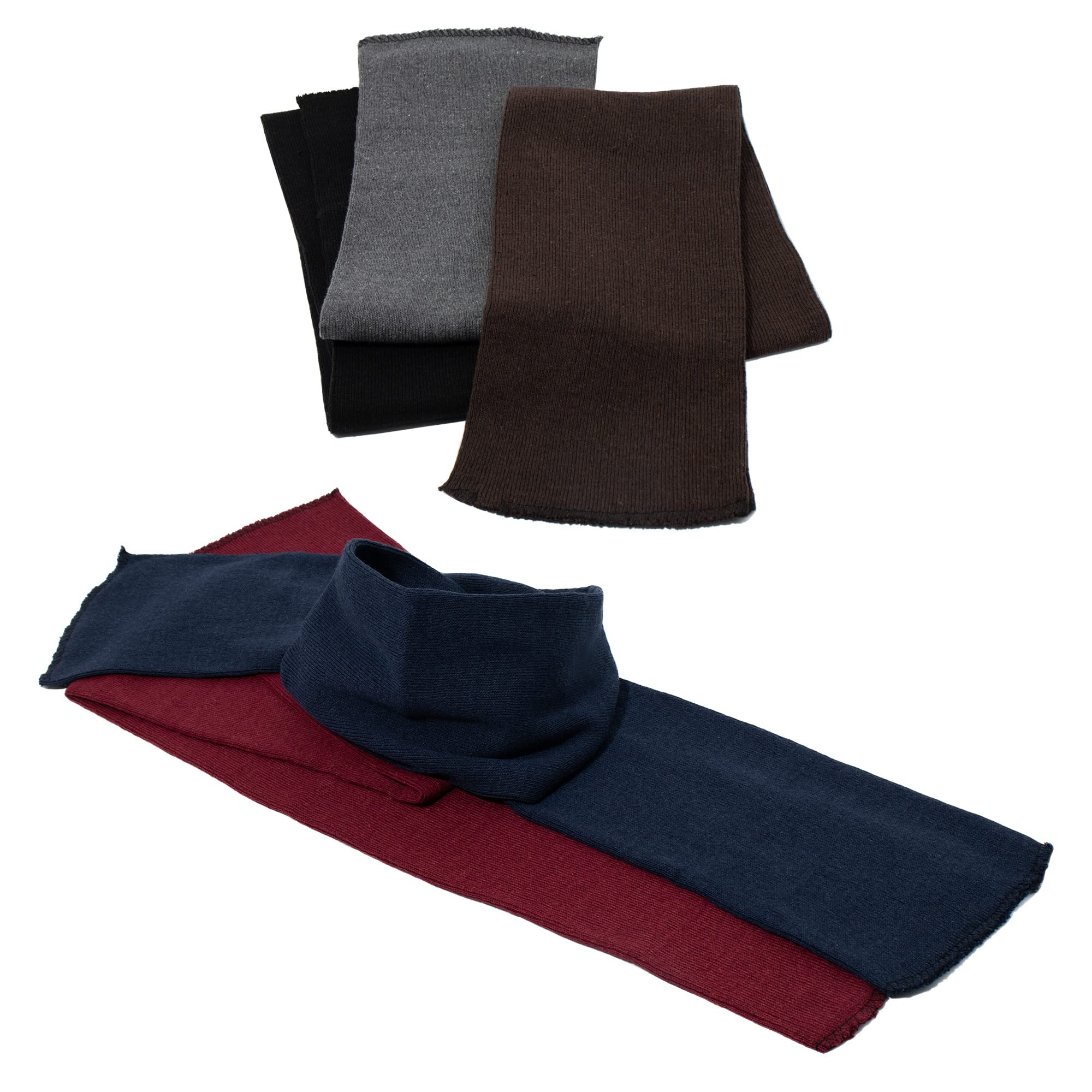 Moda West 72-Pack Gloves, Scarves, and Beanies - Wholesale Unisex Winter Accessories - Bulk 24 Glove Pairs, 24 Scarves, 24 Beanies