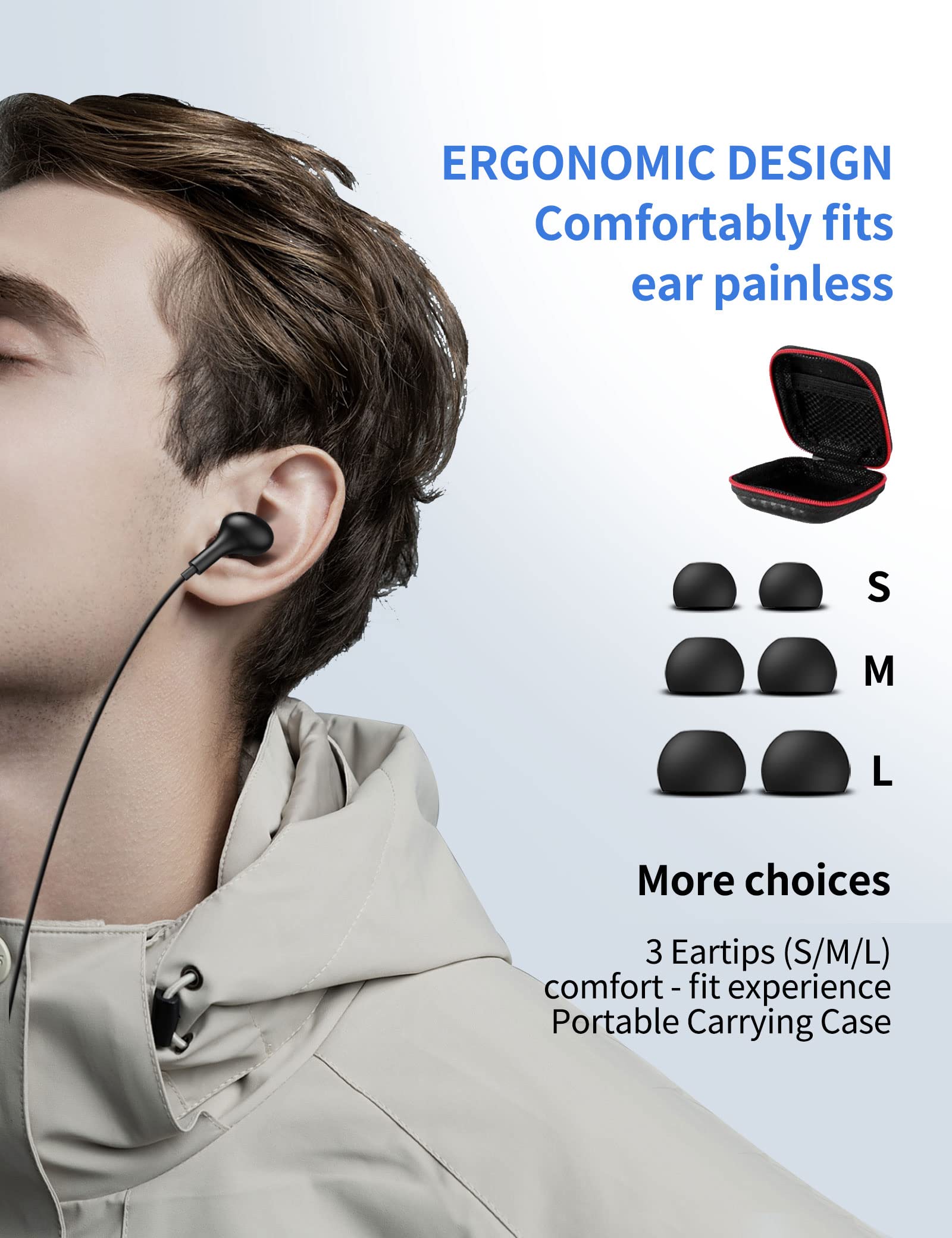 TITACUTE Usb C Headphone + Type C Charging Port for Samsung A53 Galaxy S23 Ultra S22 S21 S20 Google Pixel 6a 6 7 Earphone with Microphone Wired Earbud