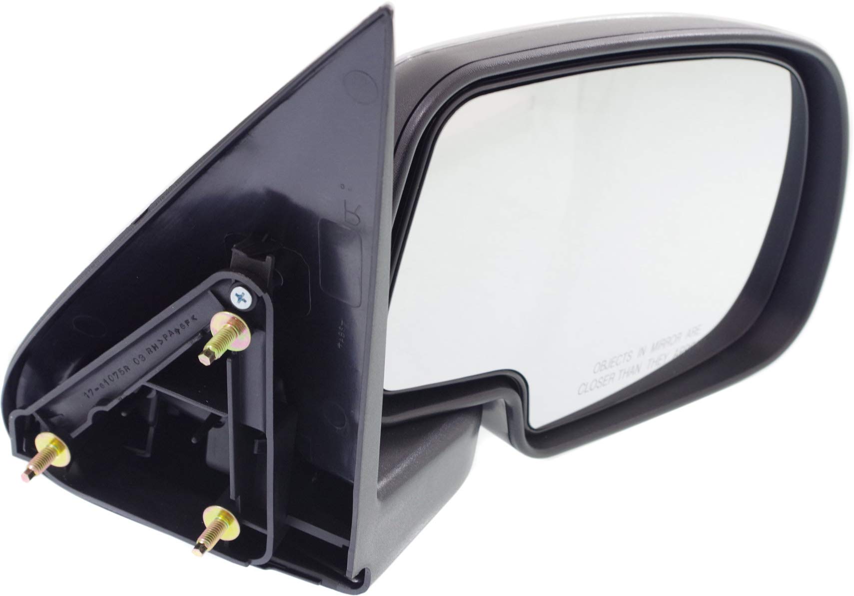 Kool Vue Left & Right Manual Non-Heated Door Mirrors Compatible With Chevrolet Silverado 1500 1999-2006 Without Blind Spot Feature Chrome Pair Extended Cab & Standard Cab
