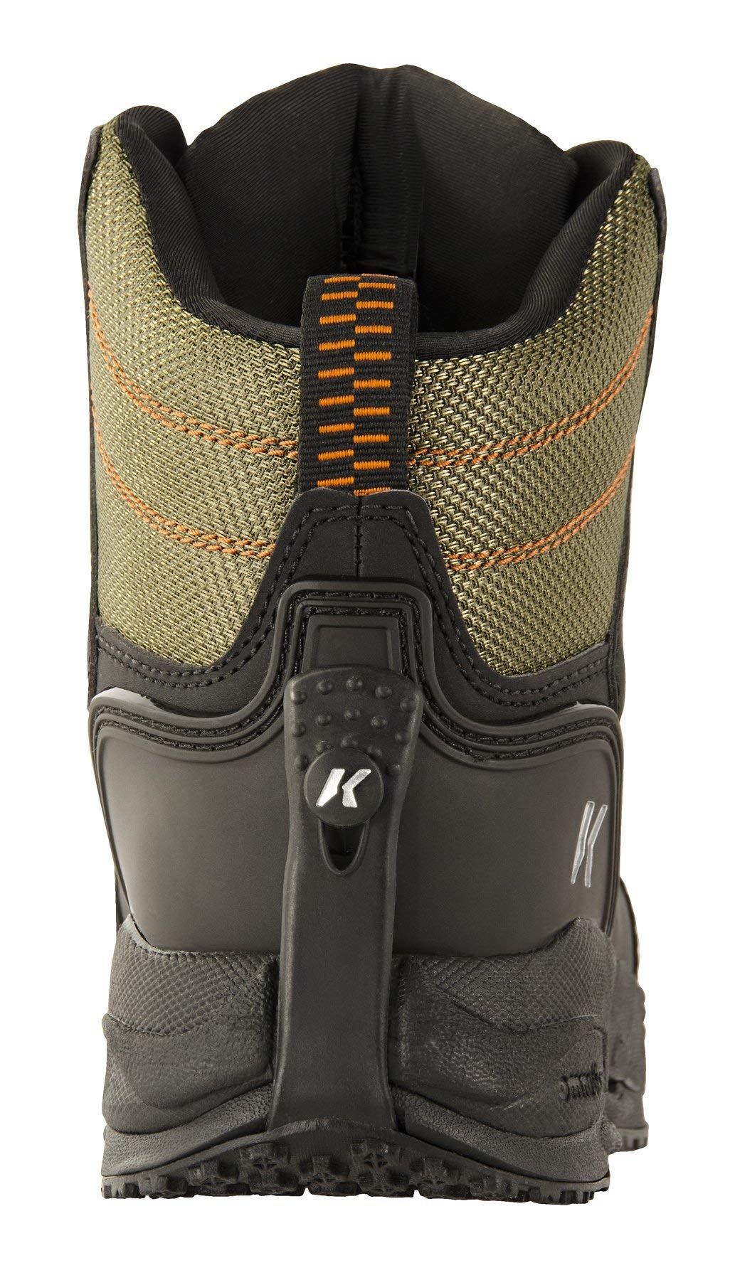 KORKERS Men's Greenback with Felt Sole, Dried Herb/Black, 12