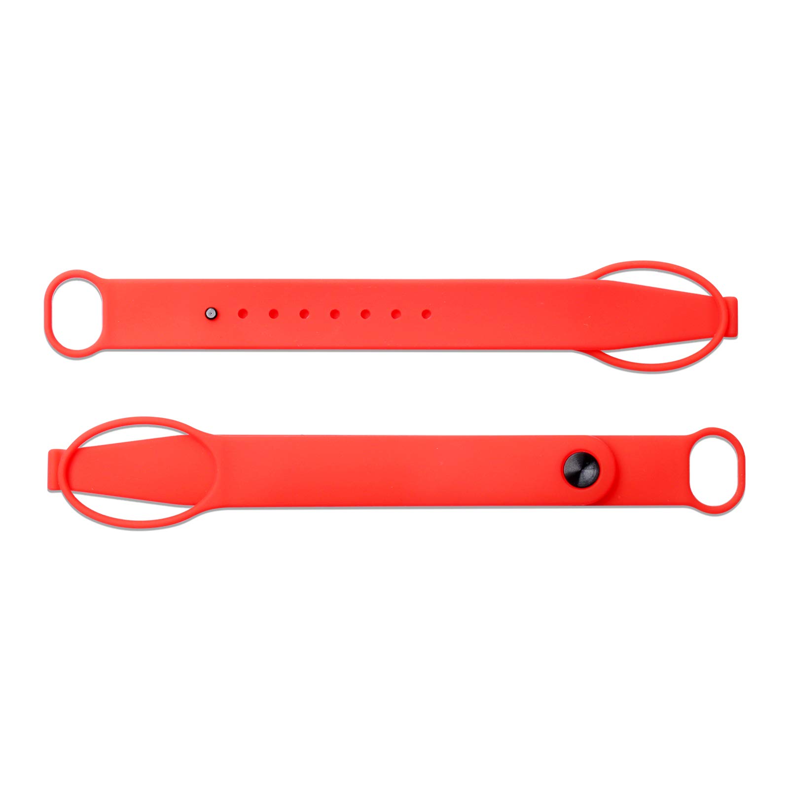 MODJUEGO VR Adjustable Handle Grip Cover, Soft Silicone Touch Controller Handle Fixing Strap for Oculus Quest/Rift S VR Controller Accessories (Red)