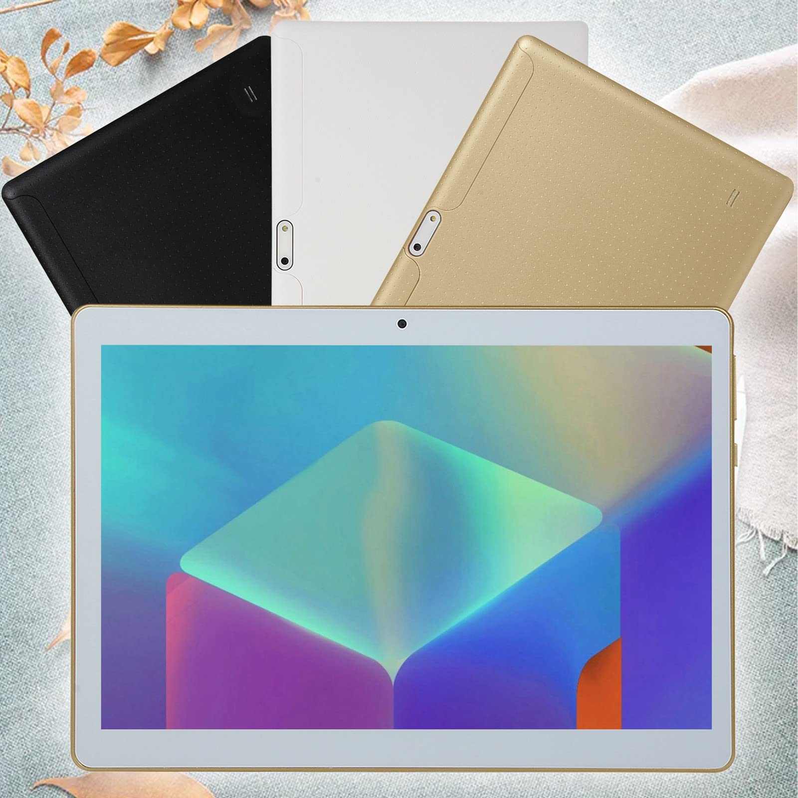 Tablet Android 5.1 Operating System 10.1-inch HD Display Octa Core Processor 1GB RAM and 16GB ROM TF Expansion Support Built-in WiFi Bluetooth GPS Tablet , Gift for Family (Black)