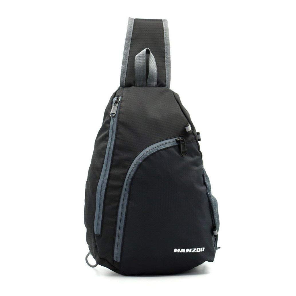 MANZOO Backpack Bag Sling Bag Compact Backpack With Water Bottle Holder For Travel Hiking Sport Running Bag Men Women