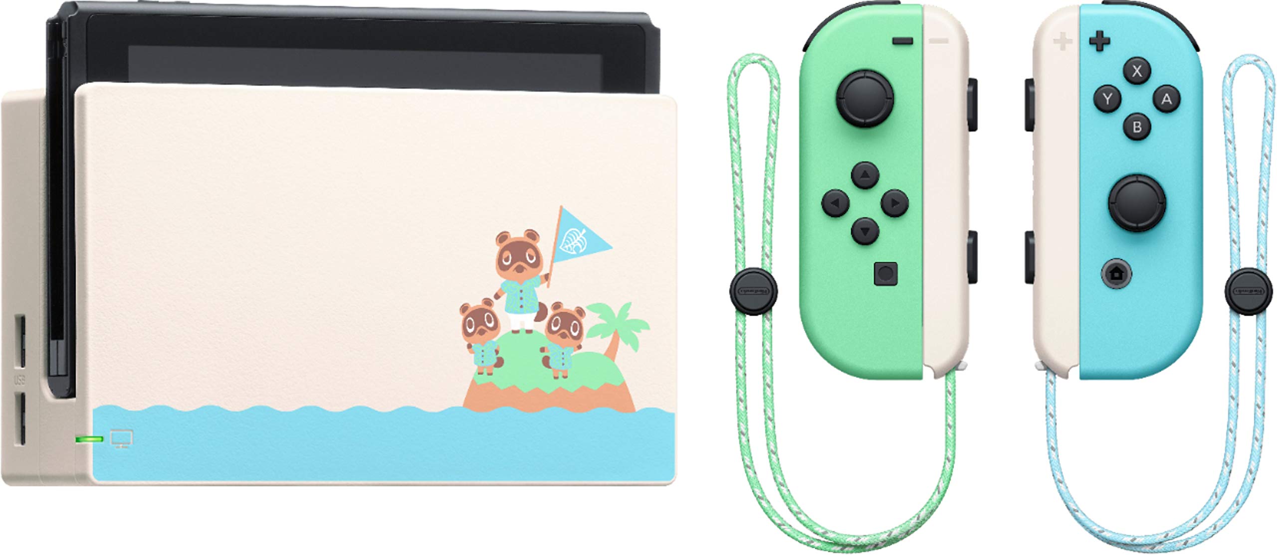 Nintendo Switch - 2020 Special Edition - Animal Crossing: New Horizons - Internal Storage 32GB - Bundle Woov Micro SD 128 GB