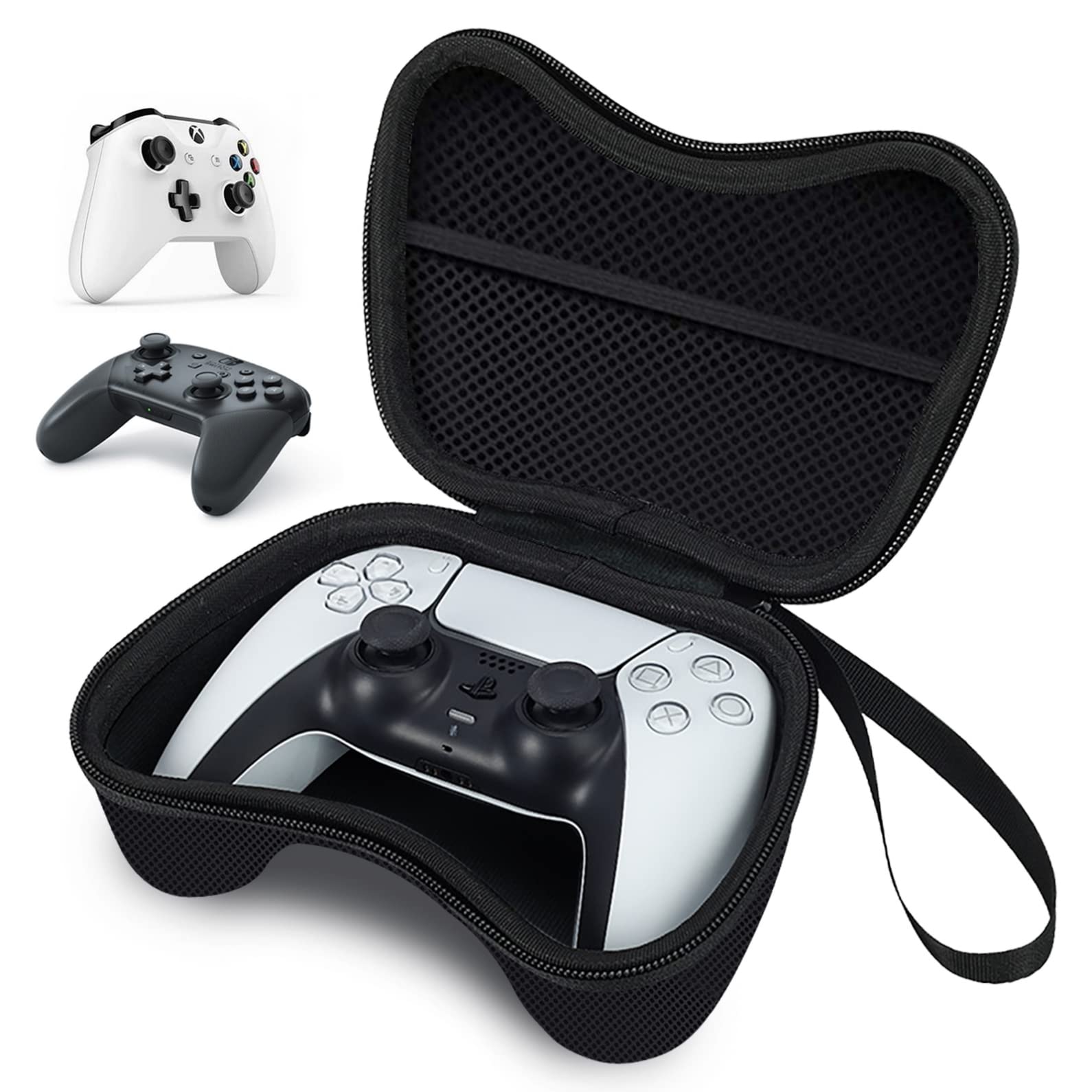ONTOP Compatible with PS5 Controller Case, Heavy-Duty Compatible with Playstation Controller PS5 Carrying Case, EVA Protective Case for Dualsense 5 Controller, Protective Cover Hard Shell Travel Case