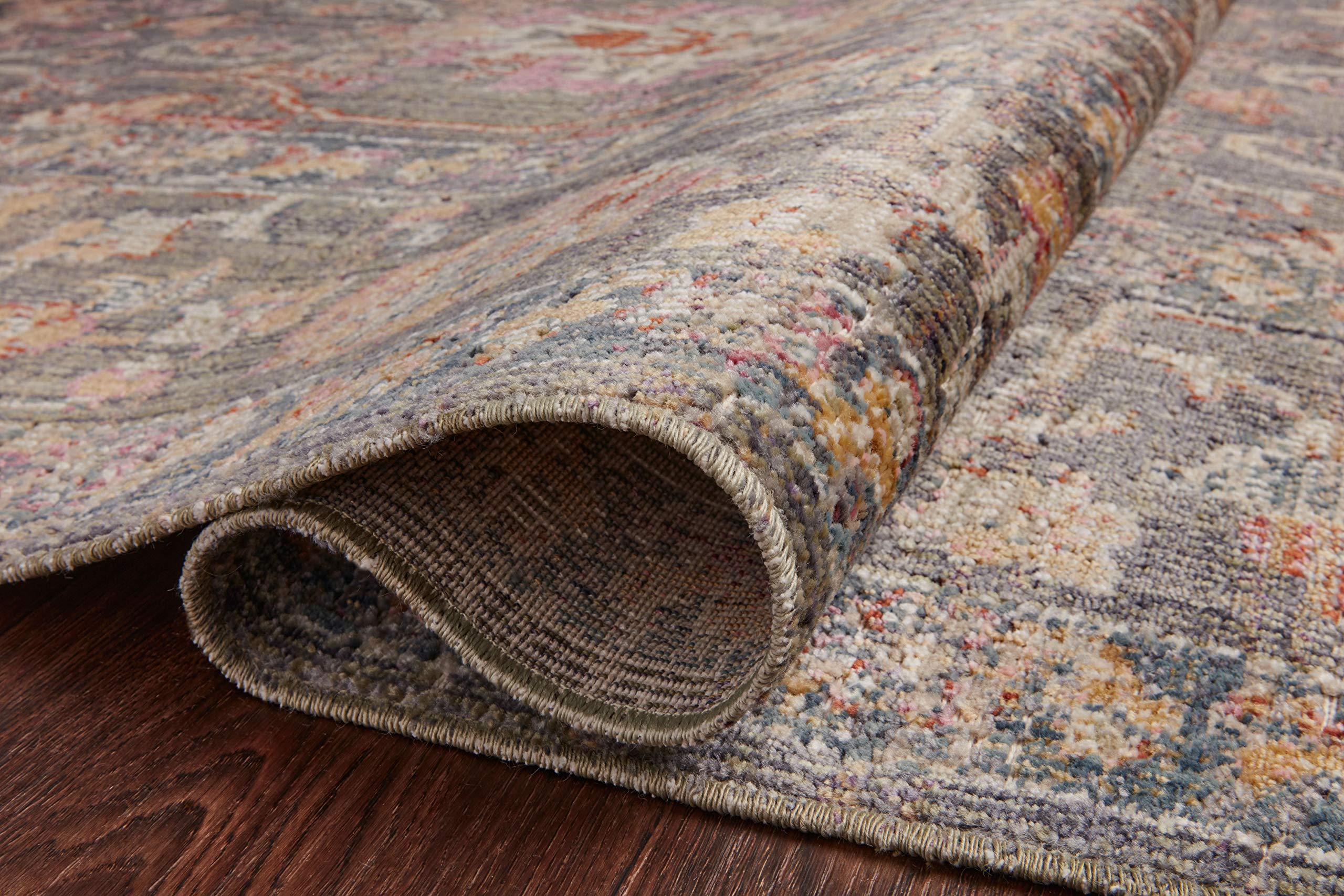 Loloi Chris Loves Julia x Rosemarie Stone/Multi 2'-7" x 4' Accent Rug