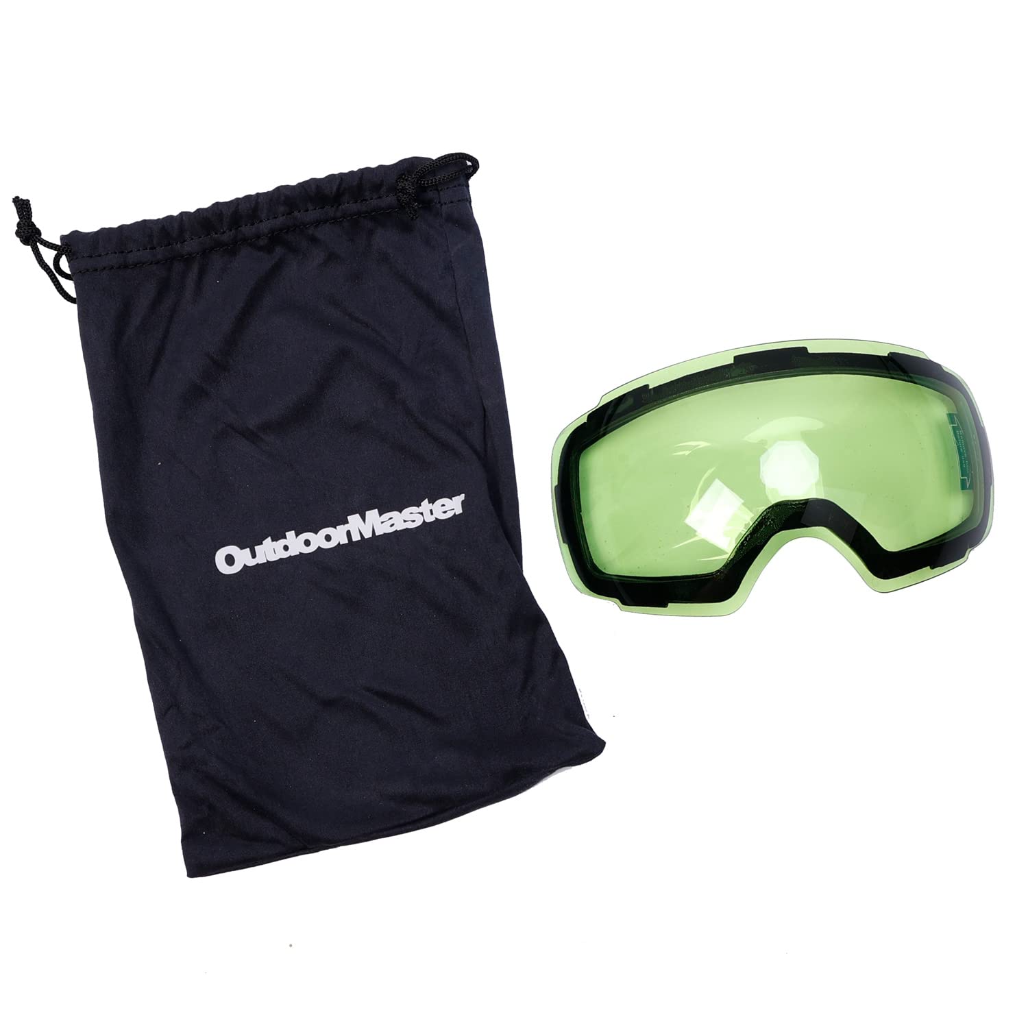 OutdoorMaster Ski Goggles PRO Replacement Lens (VLT 80% L.Green Lens)