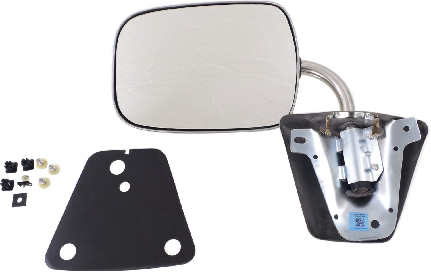 Kool Vue Mirror Set Compatible with 1973-1974 and 1987-1991 Chevrolet Blazer, 1973-1986 C10 C20 Suburban & 1975-1986 C10 Driver and Passenger Side Chrome Below Eyeline