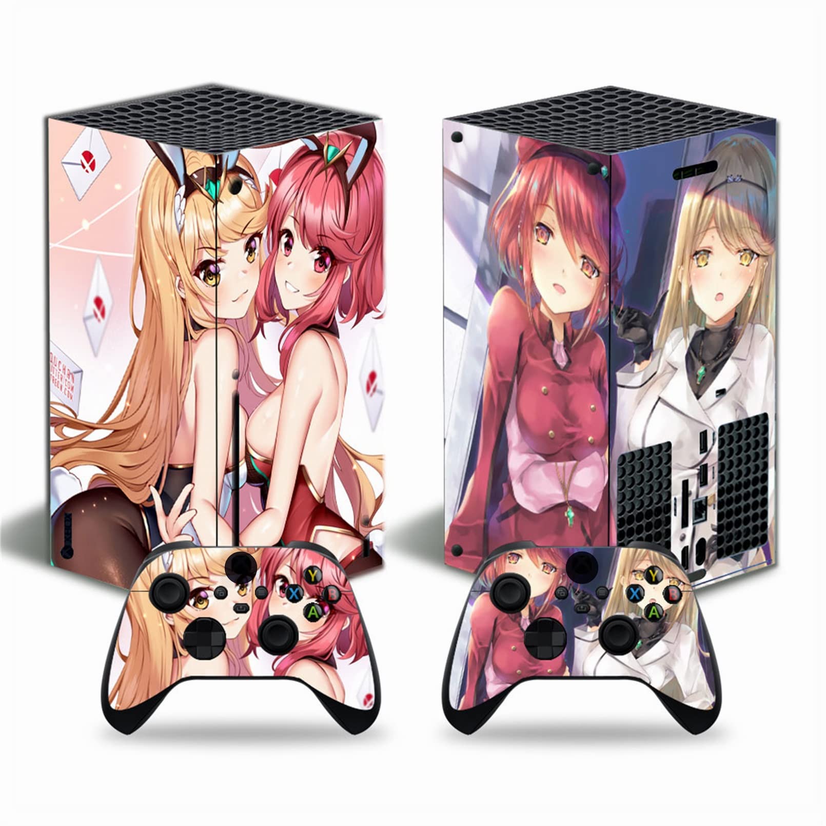 Top factory Skin Decal Protective Vinyl Skin Decal Cover for Series X Console Skins Wrap Sticker with Two Free Wireless Controller Decals 18510 Decal