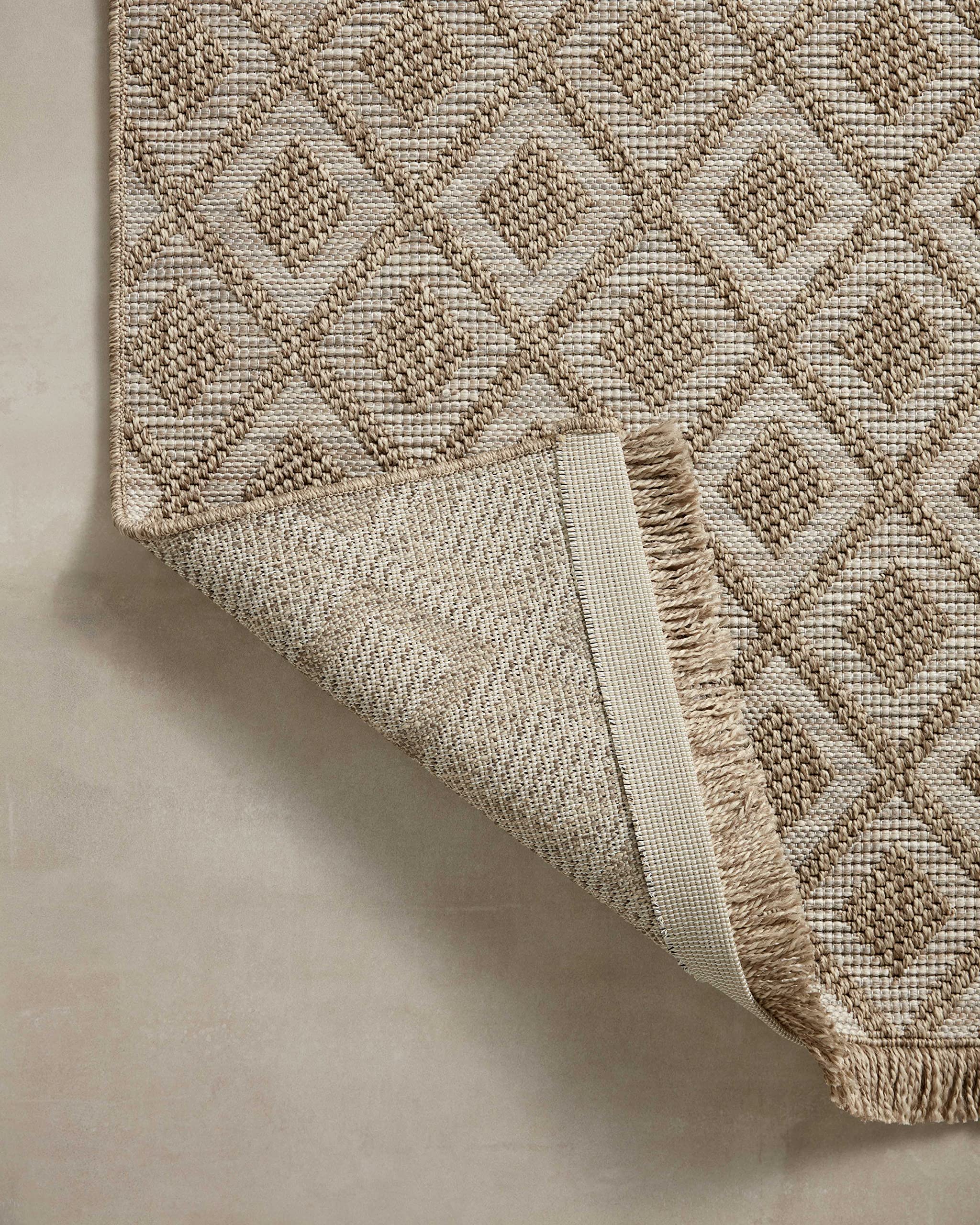 Loloi II Dawn Collection Indoor/Outdoor DAW-07 Light Brown 8'-10" x 12'-2" Area Rug