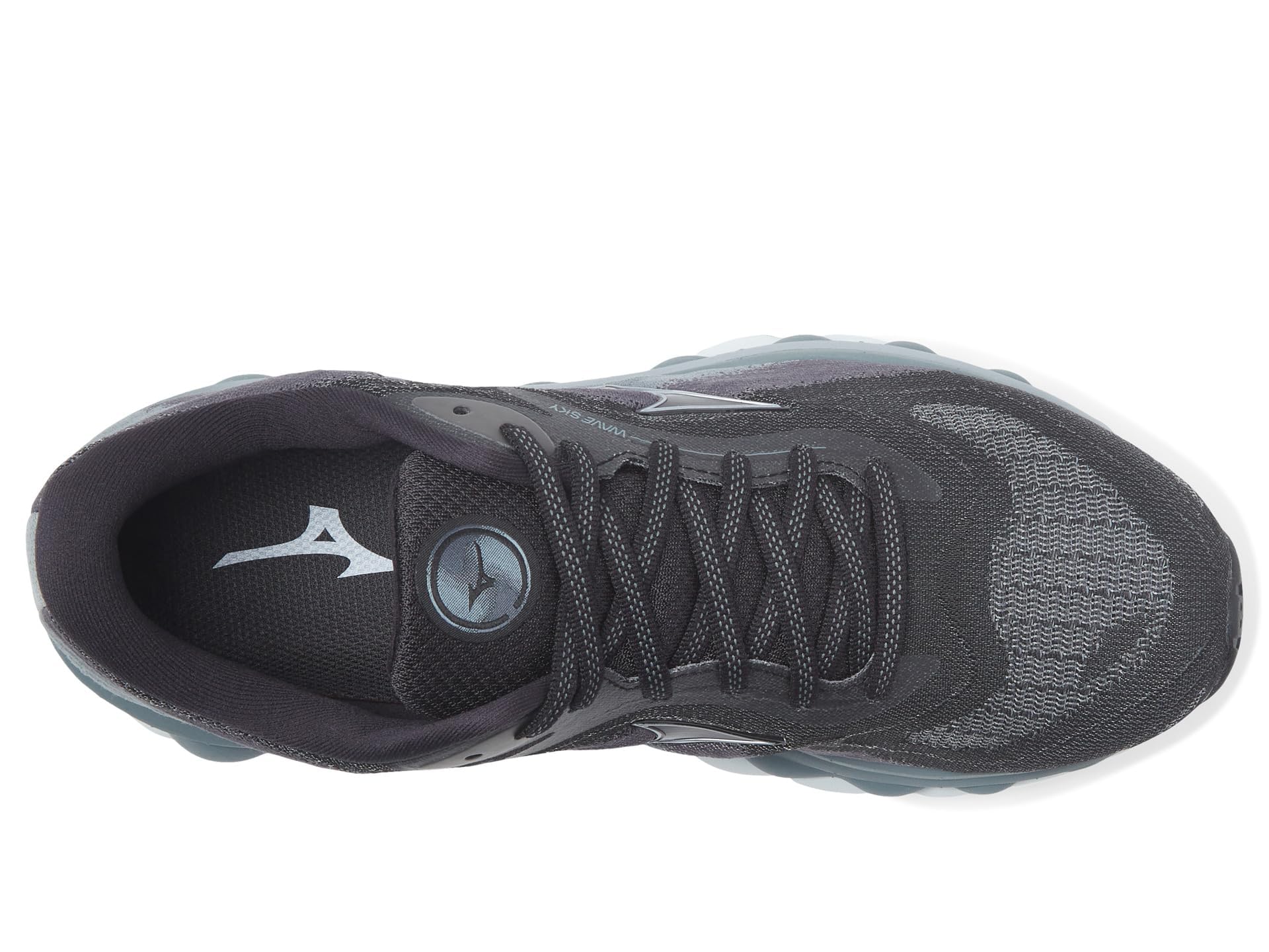Mizuno Women's Wave Sky 7 Running Shoe, Black-Silverstar, 8