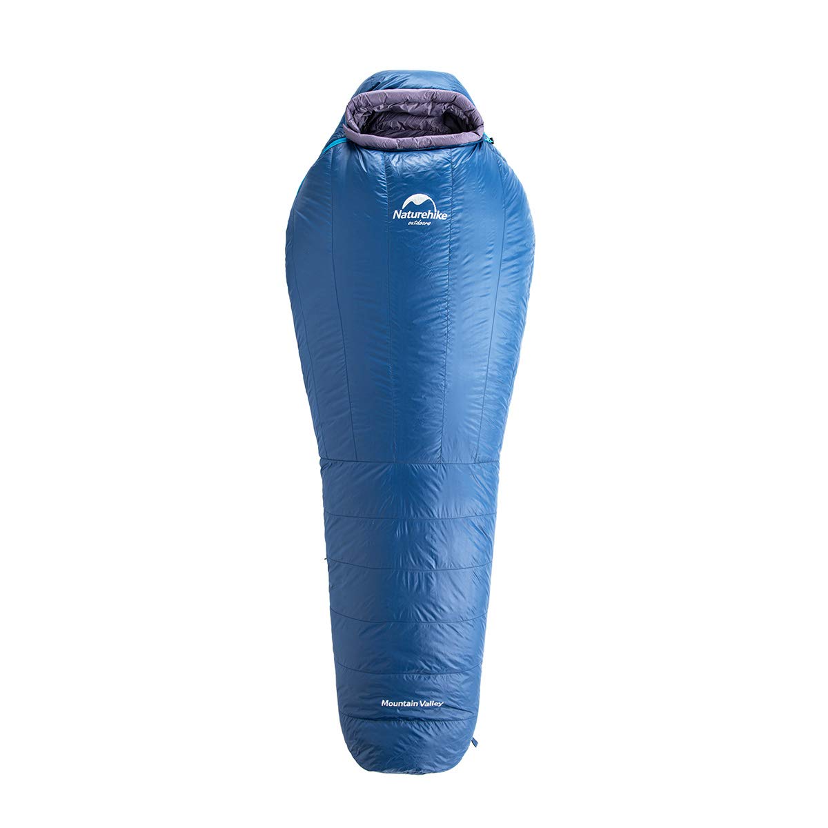 Naturehike Lightweight Portable Sleeping Bag 800 Fill Power Mummy Goose Down Sleeping Bag for Adults Winter Outdoor Camping Hiking (Blue, ULG400)