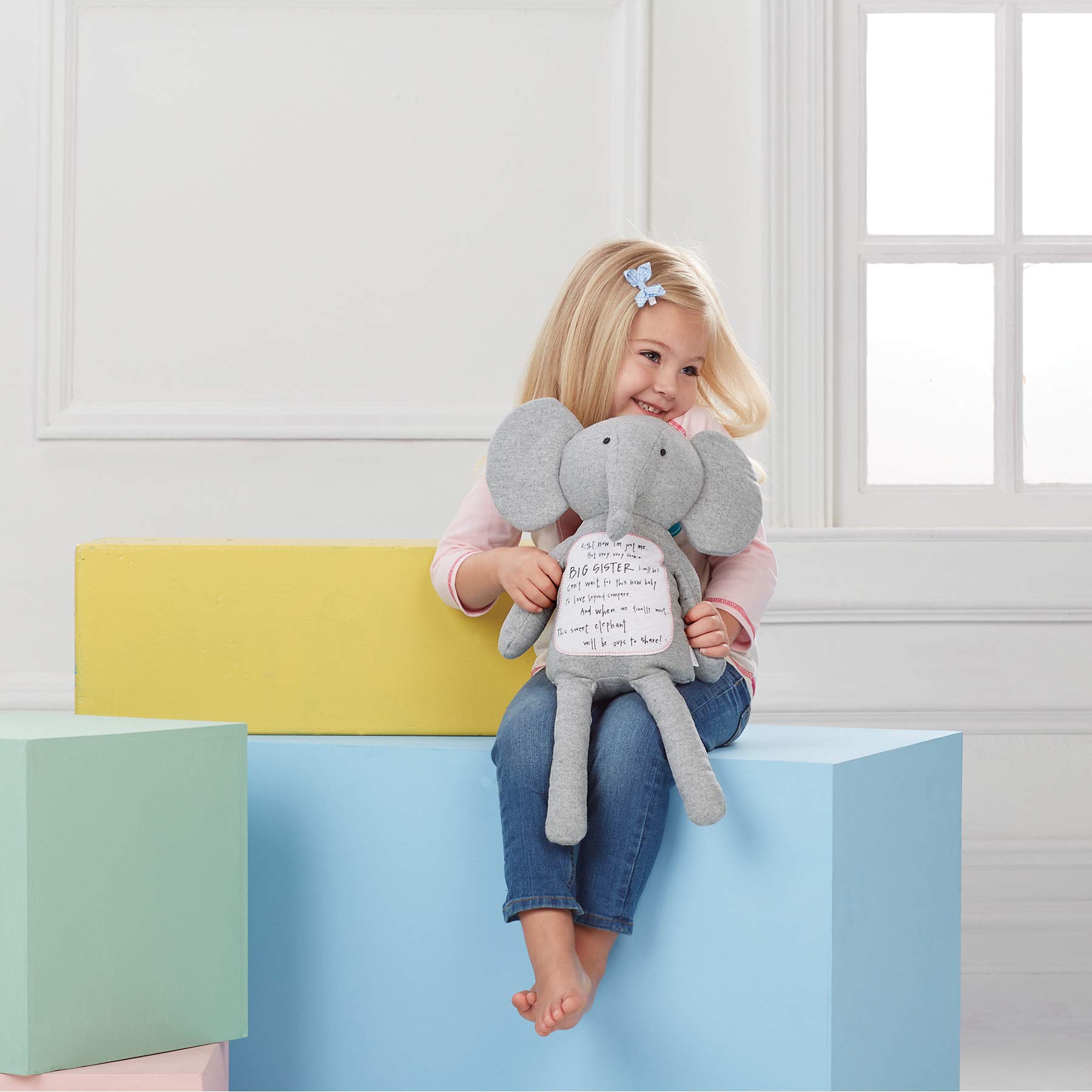 Mud Pie Big Sister Elephant, Multicolor