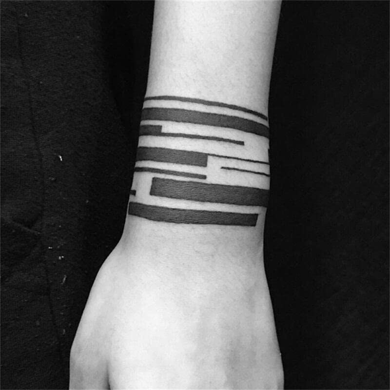 YABOO 8 Sheets Armband Tattoo Stickers Waterproof Temporary Tattoo That Lasts 15 Days