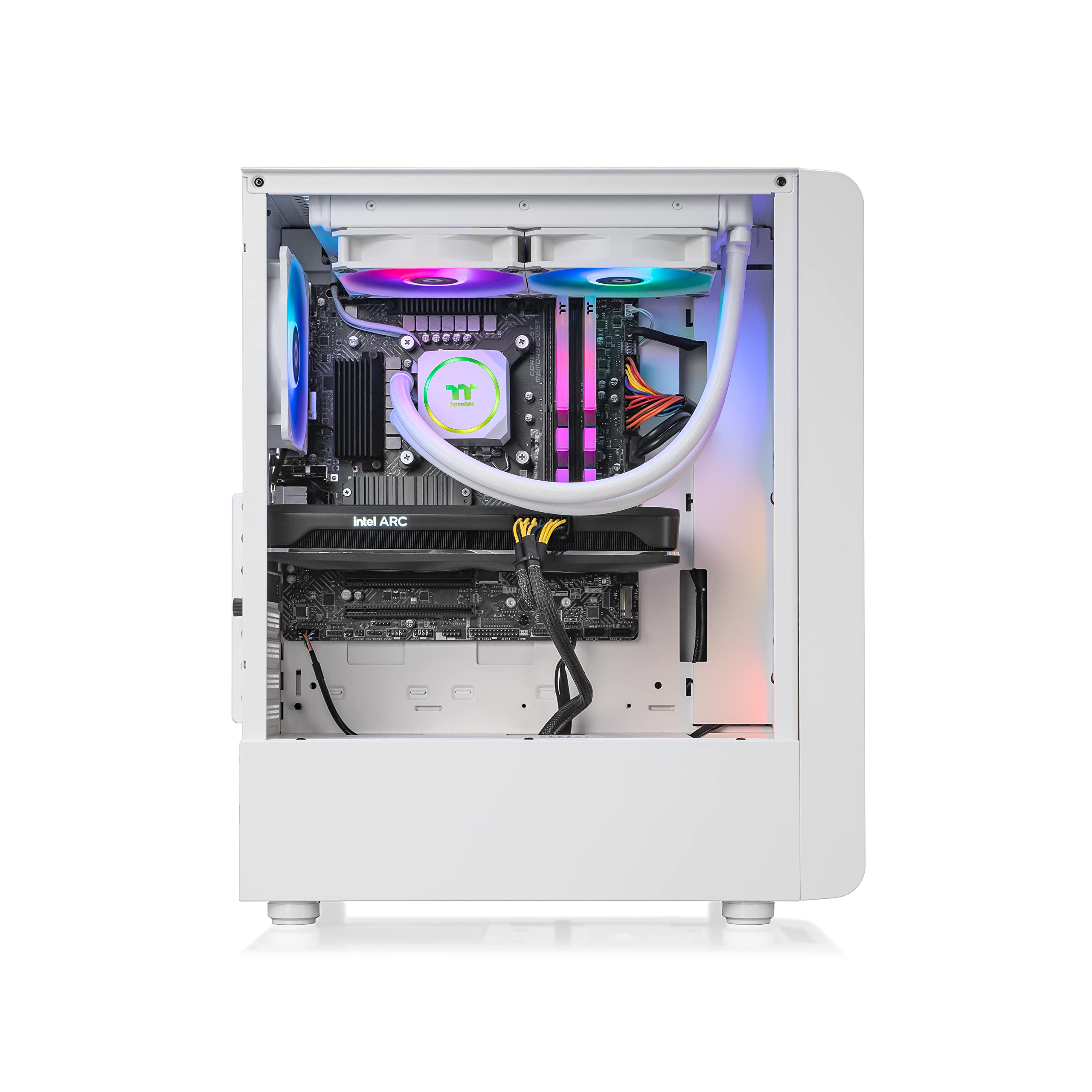 Thermaltake LCGS Quartz i750 Gaming Desktop (Intel Core™ i5-12600KF, ToughRam 3600Mhz 16GB RGB Memory, Intel® Arc™ A750, 1TB NVMe M.2, Win 10) S2QT-B660-A75-LCS