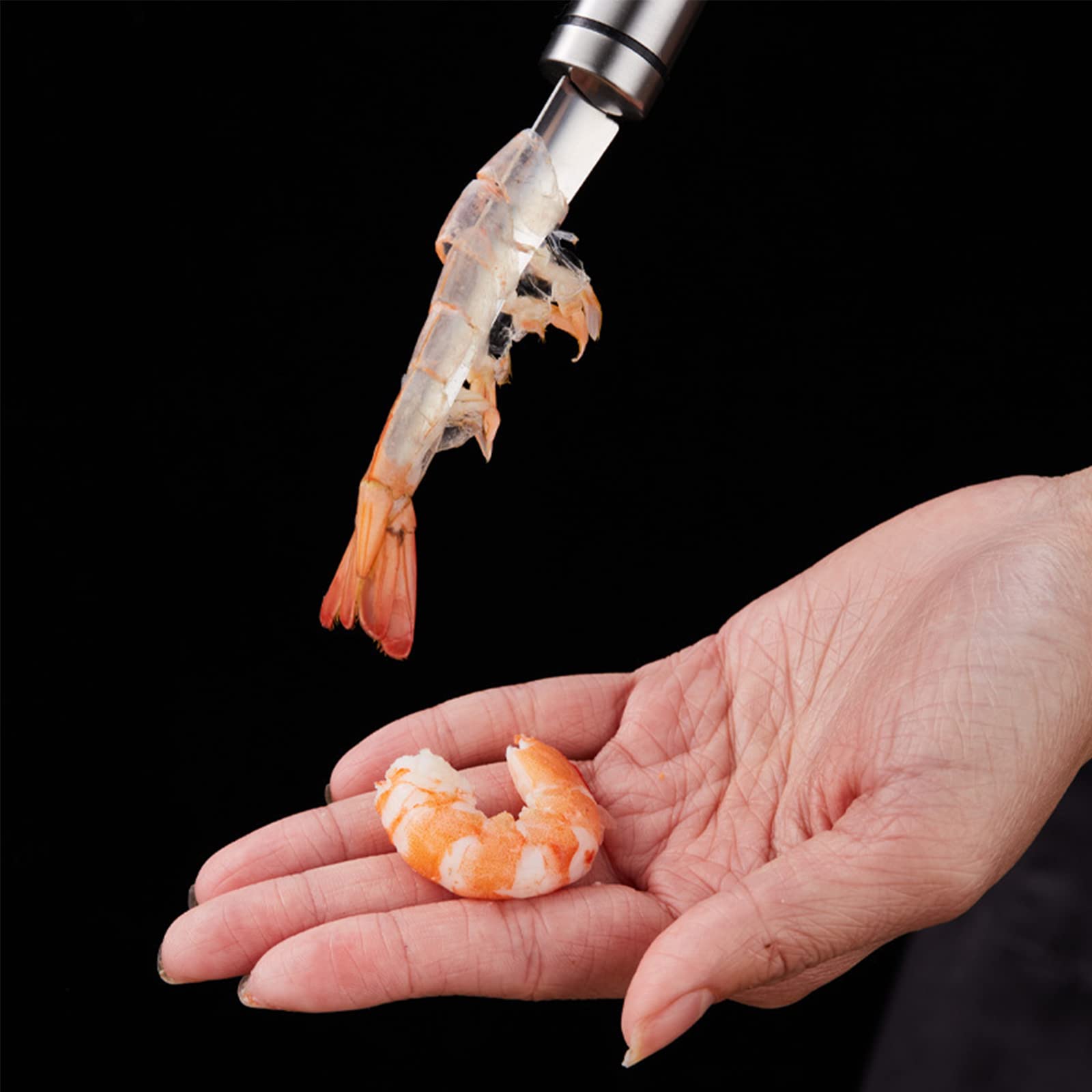 PurHyac 2Pcs Shrimp Deveiner Tool and Peeler, Toadfish Shrimp Cleaner, 5 in 1 Multifunctional Shrimp Peeler and Deveiner Tool, Oyster Shucking Knife, Ergonomic Non-Slip Grip, Kitchen Essential, 9in