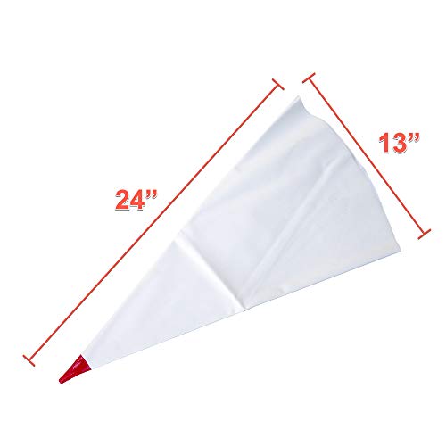 Tile Grout Masonry Mortar Bag with Molded in Tip Tear Puncture Resistant Heavy Duty Vinyl Piping Cement Bag 13 x 24
