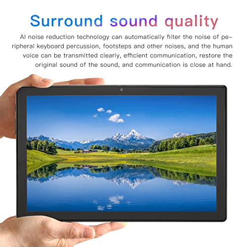 Tablet, 10 Inch IPS Screen Display Kids Tablet, 5G WiFi Tablet PC, 6GB 256GB ROM Dual SIM Dual Speaker, for Portable Entertainment (US Plug 13.5W Maximum)
