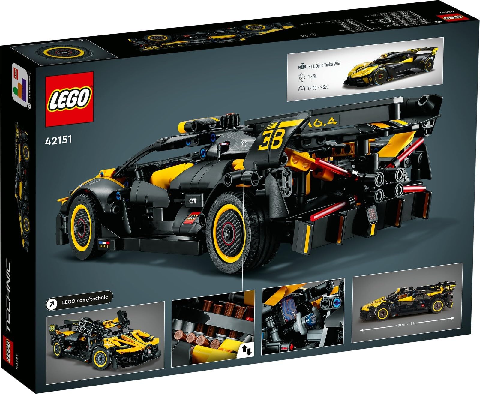 Lego 42162 Bugatti Bolide Agile Blue & 42151 Bugatti Bolide Set of 2