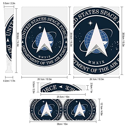 PlayStation 5 Digital edition version sticker protective cover, US Space Force Logo ps5 controller protective shell (compatible with ps5 Digital edition)