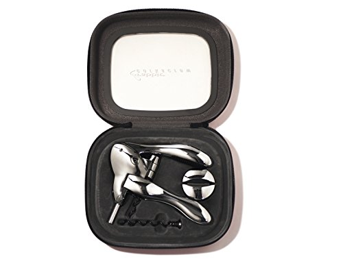 Rabbit Zippity Polished Sterling Corkscrew in EVA Storage Case (Black)