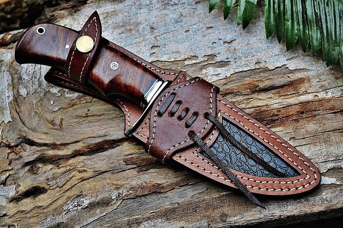PSK39 - 1| 3| 5| 10| 15| 20 Pieces Pack Bulk Lot - Hunting Knife Damascus Knife Bear Hunter Survival EDC Knife Damascus Steel Gift, Bulk Discounted (15 Pieces)