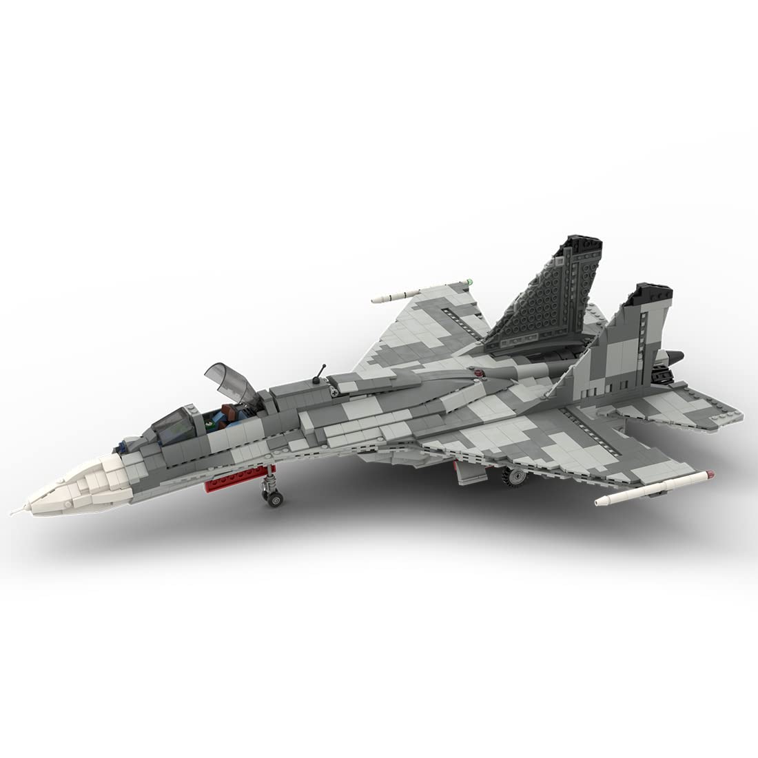 Topoo Military Aircraft Building Toy Sets Airplane Building Kit Battle Bricks WW2 Armored Fighter Model Compatible with Lego Technic City - MOC-36720 (1659 Pieces)