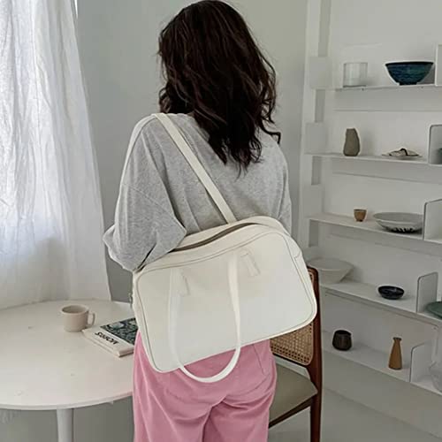 TFIIEXFL Large Capacity Small Tote Bag Handbag Simple Casual Bag Student Shoulder Bag Daily