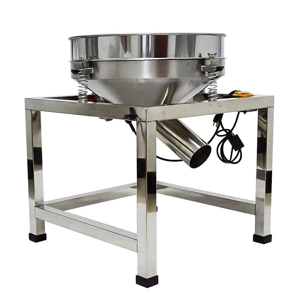 Taishi Commercial Automatic Electric Sifter Shaker Machine,Vibrating Flour Sifter with 19.6" 80 Mesh Sieve Screen for Baking Powder Grain Particles Food Industrial Processing, 110V