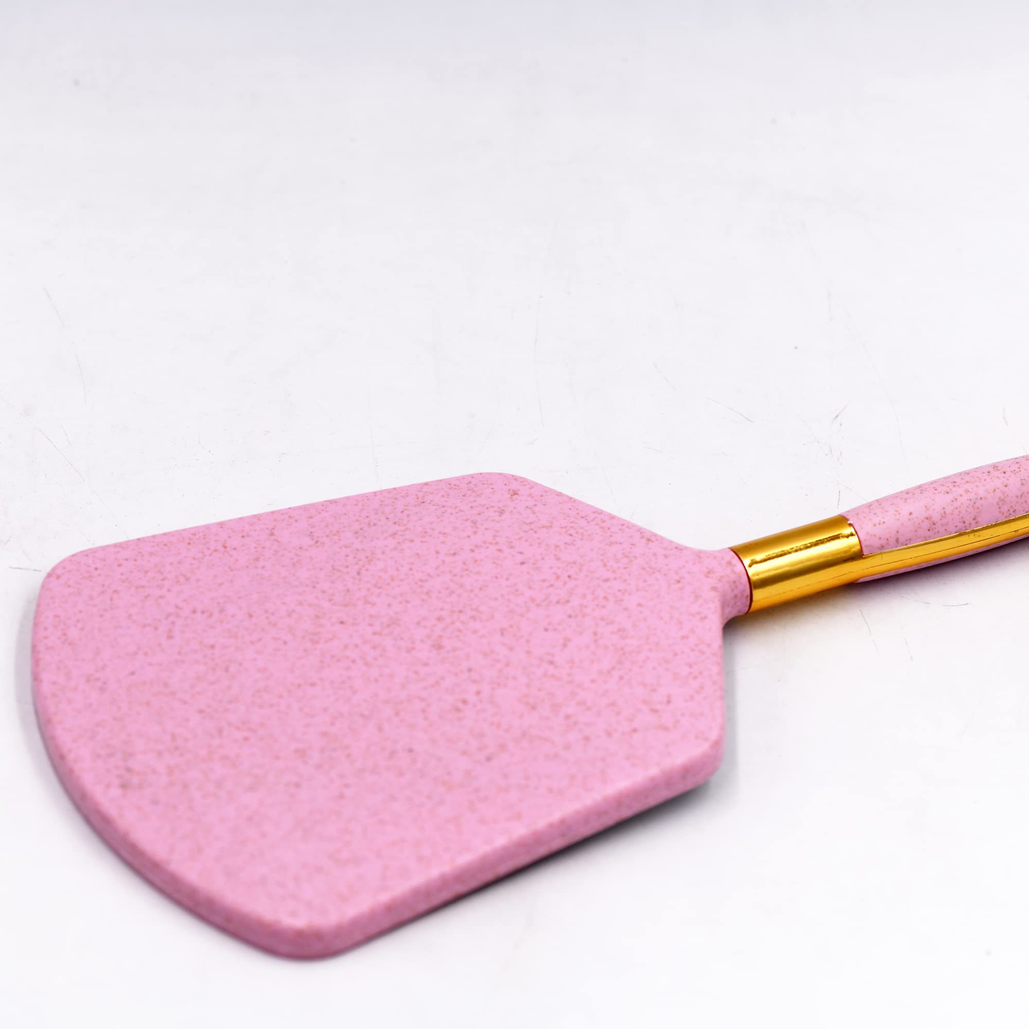 YCHMIR Hand Mirror, Handheld Mirror with Handle,Barber Hairdressing Handheld Mirrorfor for Salon 6 x 13 inch Pink-Square