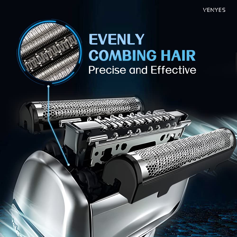 VENYES 73S Blades for Braun Series 7 Replacement Head, Durable Foil & Cutter for Braun S7 Replacement Head, Replacement Head Compatible with Braun Series 7