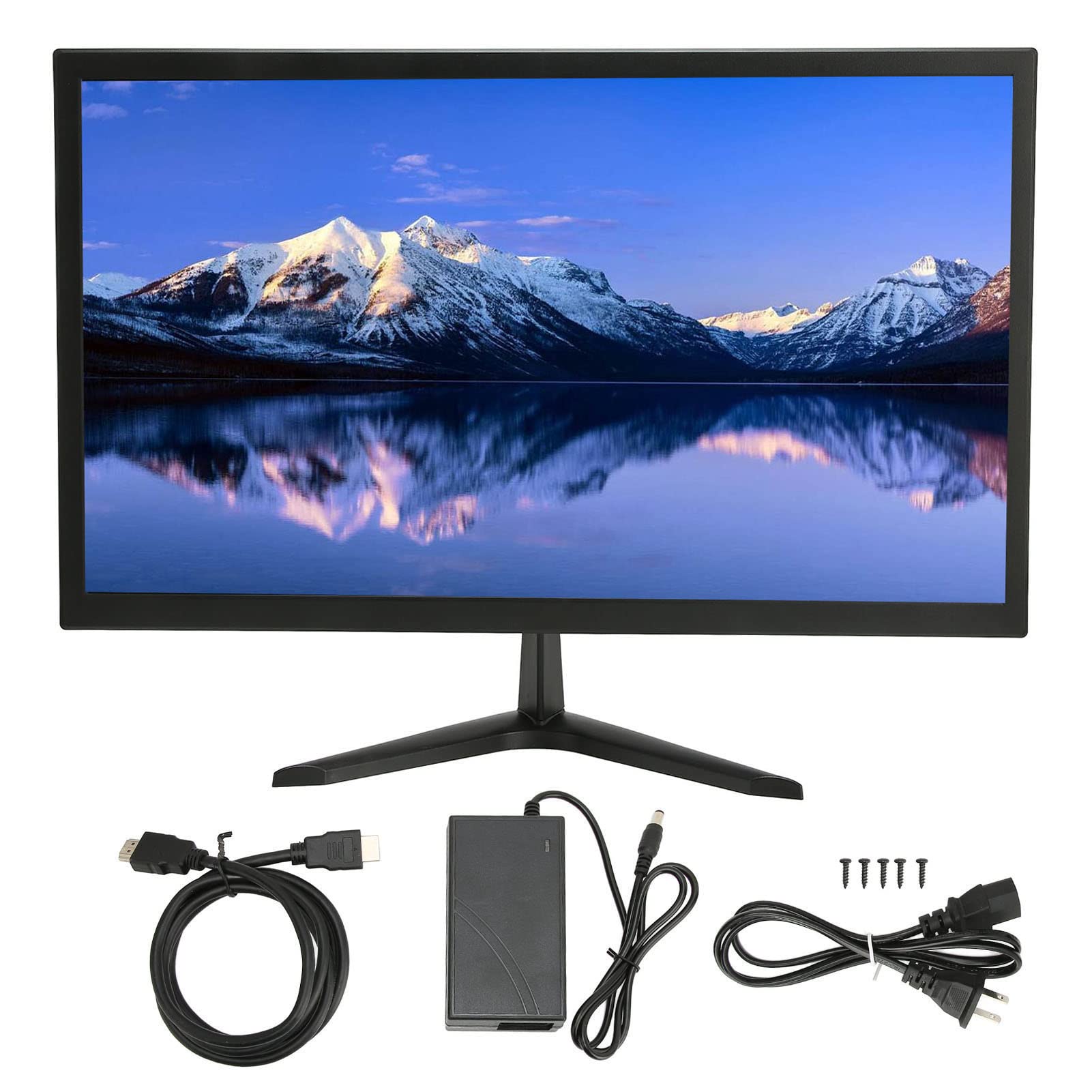 Tuore 23.8 Inch HD Desktop Monitor VGA Input 16:9 1920x1080 Computer Monitor 5ms Response for Home (US Plug)