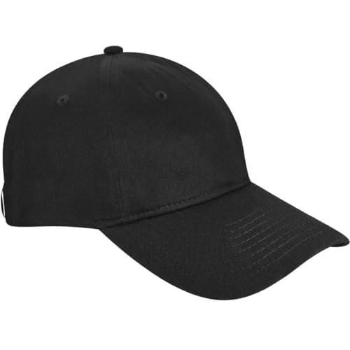 Kangol Cotton Adjustable Baseball Hat for Women and Men, One Size Fits Most, Black