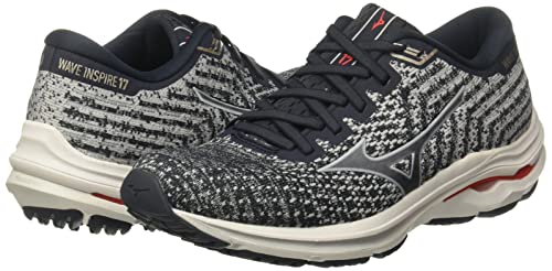 Mizuno Women's Wave Inspire 17 Running Shoe, India Ink-Lilac, 8.5