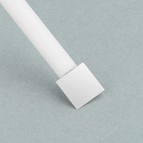 stonylab Platinum Sheet Electrode, 99.99% Purity 10x10x0.1mm Pt Plate Electrode Platinum Foil Electrode with PTFE Body
