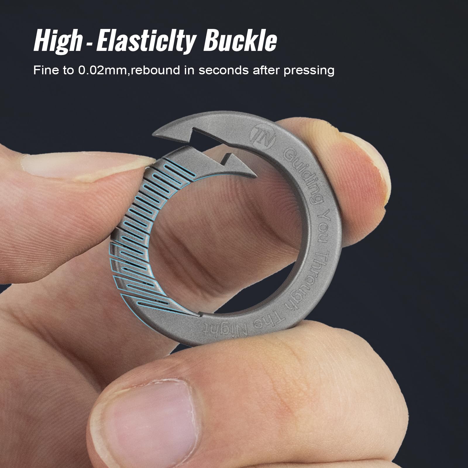 ThruNite Titanium Quick Release Keychain, Detachable Key Chains Men, Car Key Chain, Pull Apart Key Rings for Men and Women