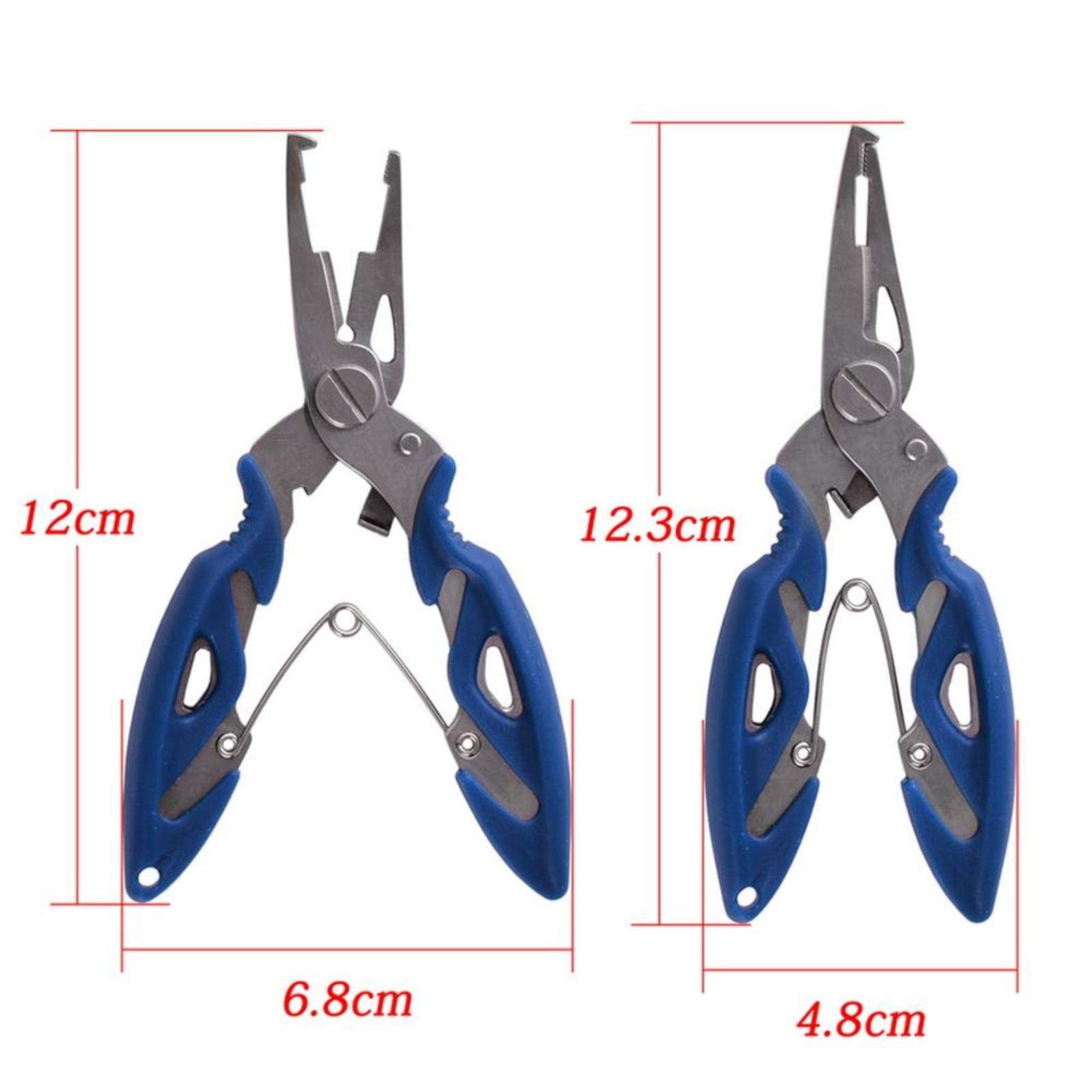 NC Fishing Pliers, Scissors, Braided Wire, Bait, Knife, Hook Remover, Etc. Fishing Tackle Tool Cutting Fish with Pliers Multifunctional Scissors