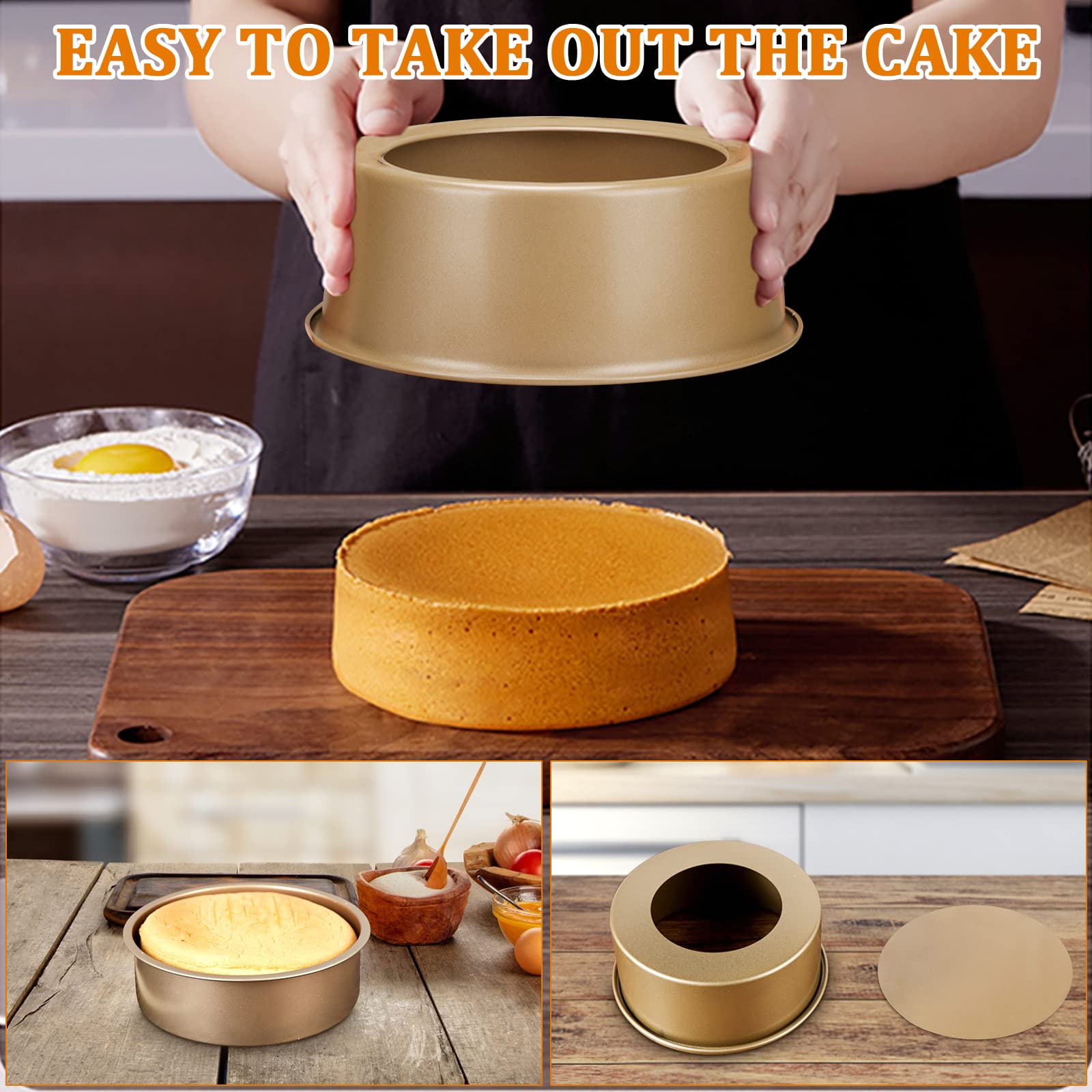 Nonstick Bakeware Sets Baking Pans Set Toaster Oven Trays, Kitchen Baking Essentials with Pizza Pan Cake Pan Bread Loaf Box Muffin Pan Cookie Sheet