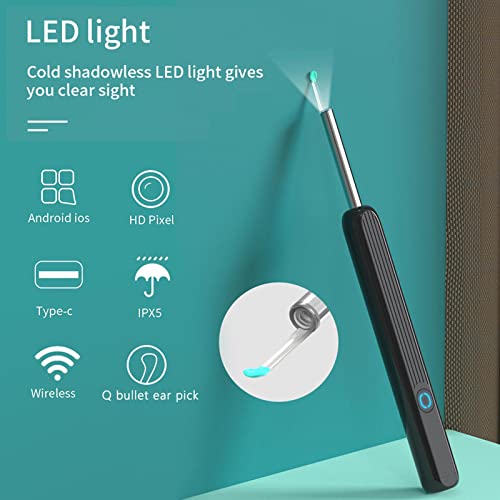 Taloyer Visual Ear Scoop Set Ear Wax Remover Kit Ear Cleaner Scoop Endoscope Camera Pick Otoscope HD Visual