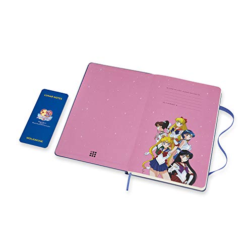 Moleskine Limited Edition Sailor Moon Notebook, Hard Cover, Large (5" x 8.25"), Ruled/Lined, Sceptre, 240 Pages