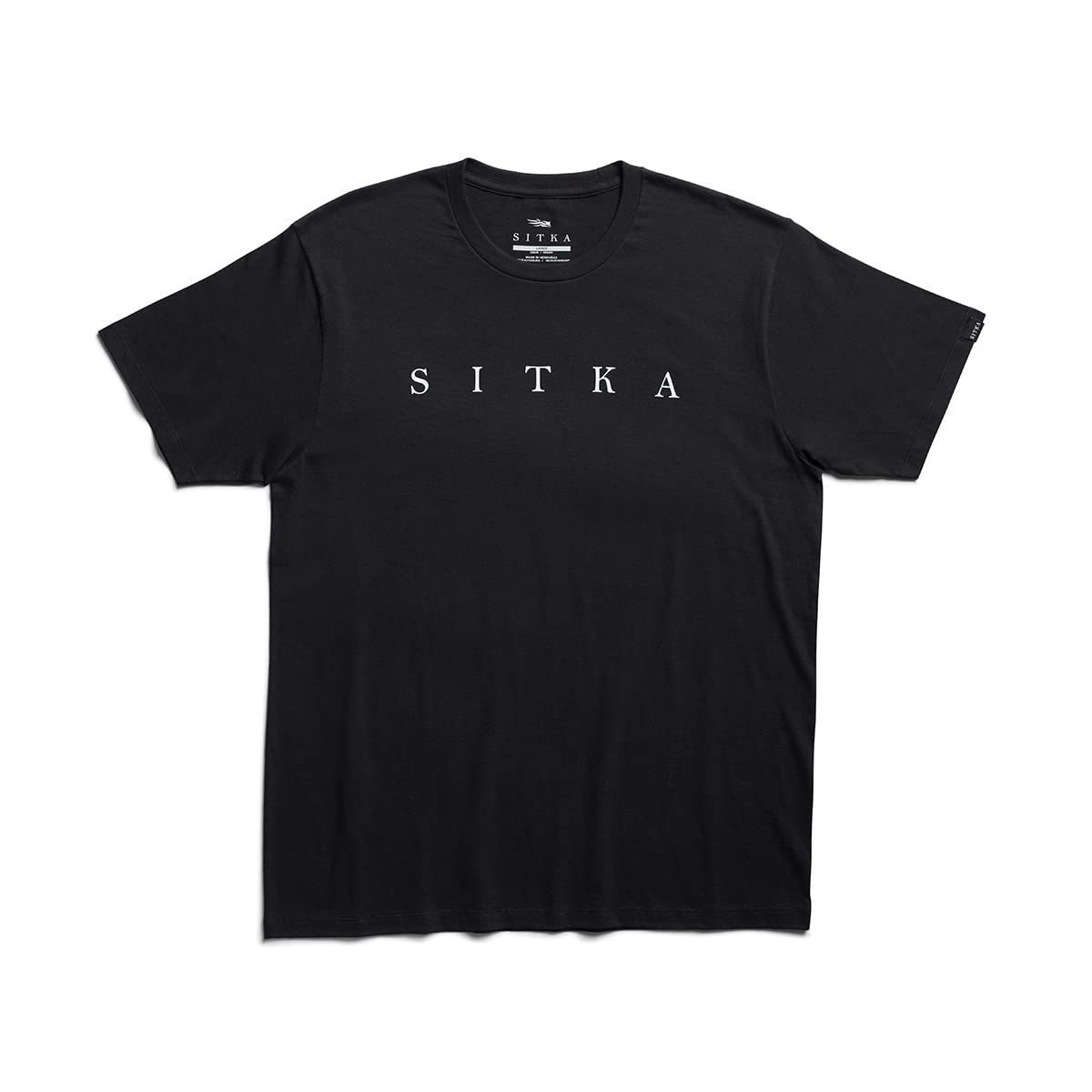 SITKA Gear Men's Pima Cotton Short Sleeve Foundation Tee Shirt, Sitka Black, Large