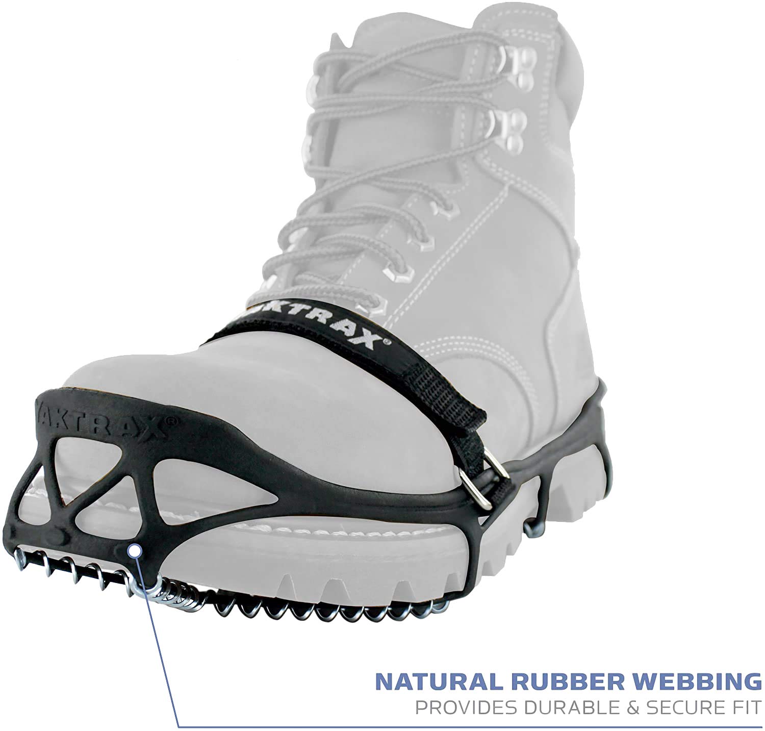 Pro Traction Cleats for Hiking, Walking, or Jogging on Snow and Ice,Ice Cleats for Shoes and Boots(1 Pair) Small