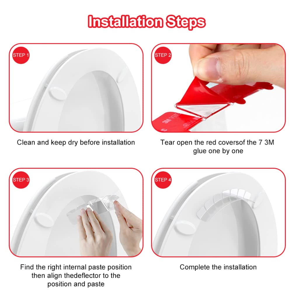Toddmomy Practical Splashing Urine Guard Toilet Seats Splashing Guard Durable Toilet Seats Urine Guard Prevents Kids and Adults from Peeing