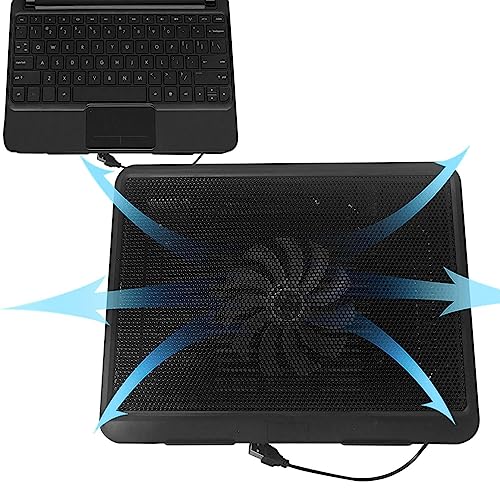 Laptop Cooling Pad, Laptop Cooler Cooling Pad, Laptop Cooler Stand with Height Adjustable, Laptop Cooling Pad with Cooling Fan, Laptop Fan with No Light, Adjustable Mounts Laptop Cooling Stand for Lap