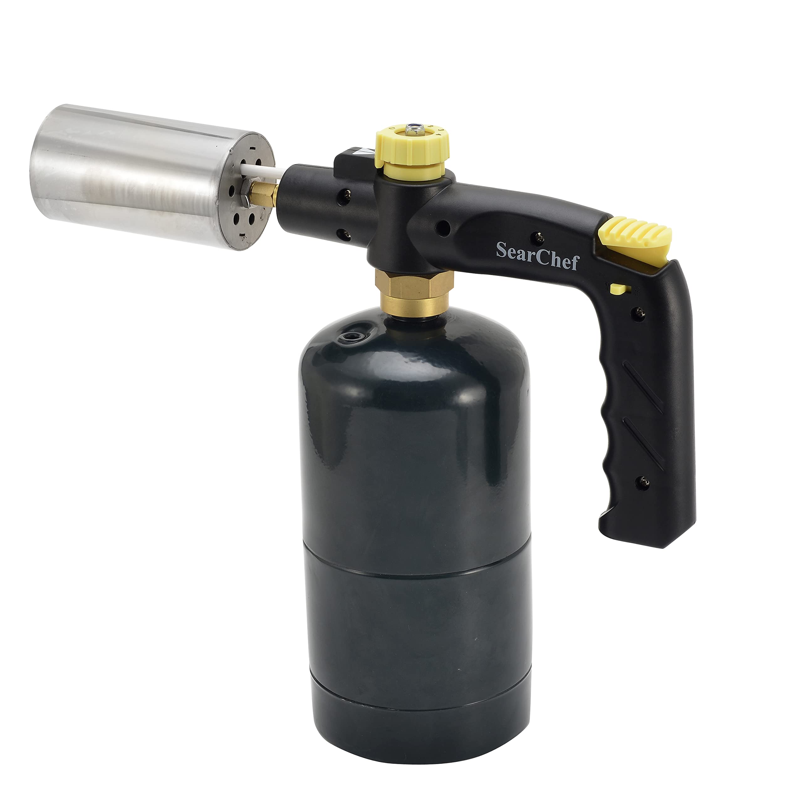 SearChef Cooking & BBQ Grilling Propane Torch Flame Lighter Kitchen Culinary Torch Sous Vide Charcoal Starter Searing Steak for Creme Brulee Campfire Searing ( Butane or Propane Tank Not Included )