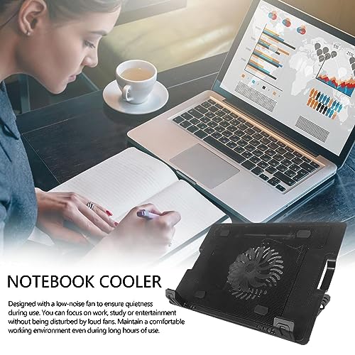 Laptop Cooling Pad, Laptop Pad with Fan, Laptop Cooler Fan Notebook Stand, Portable PC Cooling Pad Heat Protection, Laptop Cooling Pad, Adjustable Laptop Cooling Fan Stand, Computer Accessories