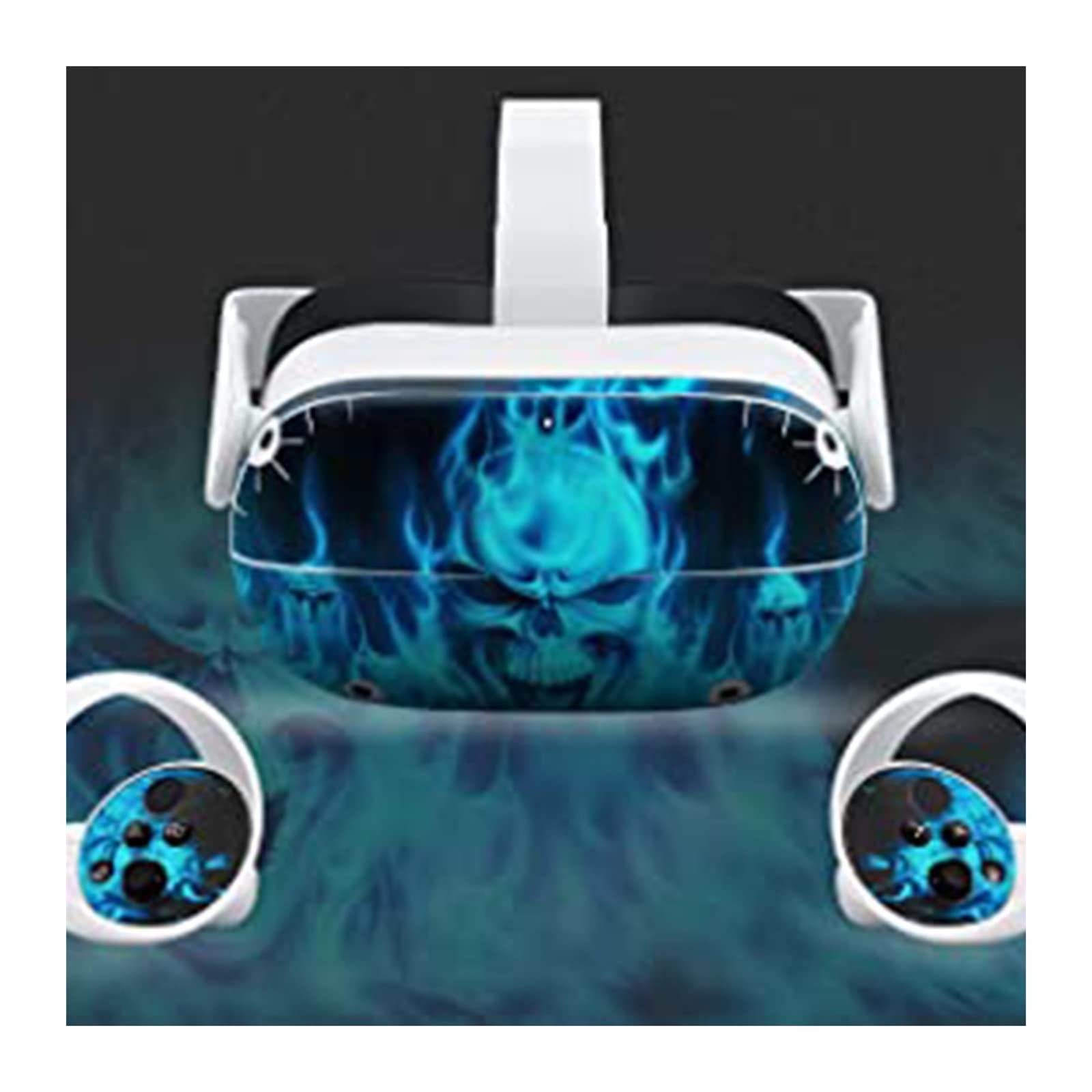 Stickers Skin for Oculus Quest 2 VR Headset Controller Stickers Gaming Virtual Reality Headset Protective Accessories (Color : 1)